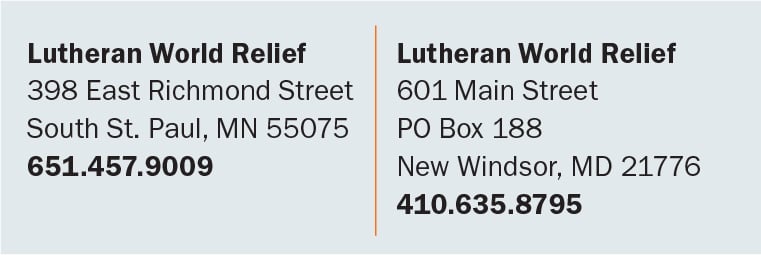 TIPS & TRICKS FOR INGATHERING SEASON | Lutheran World Relief